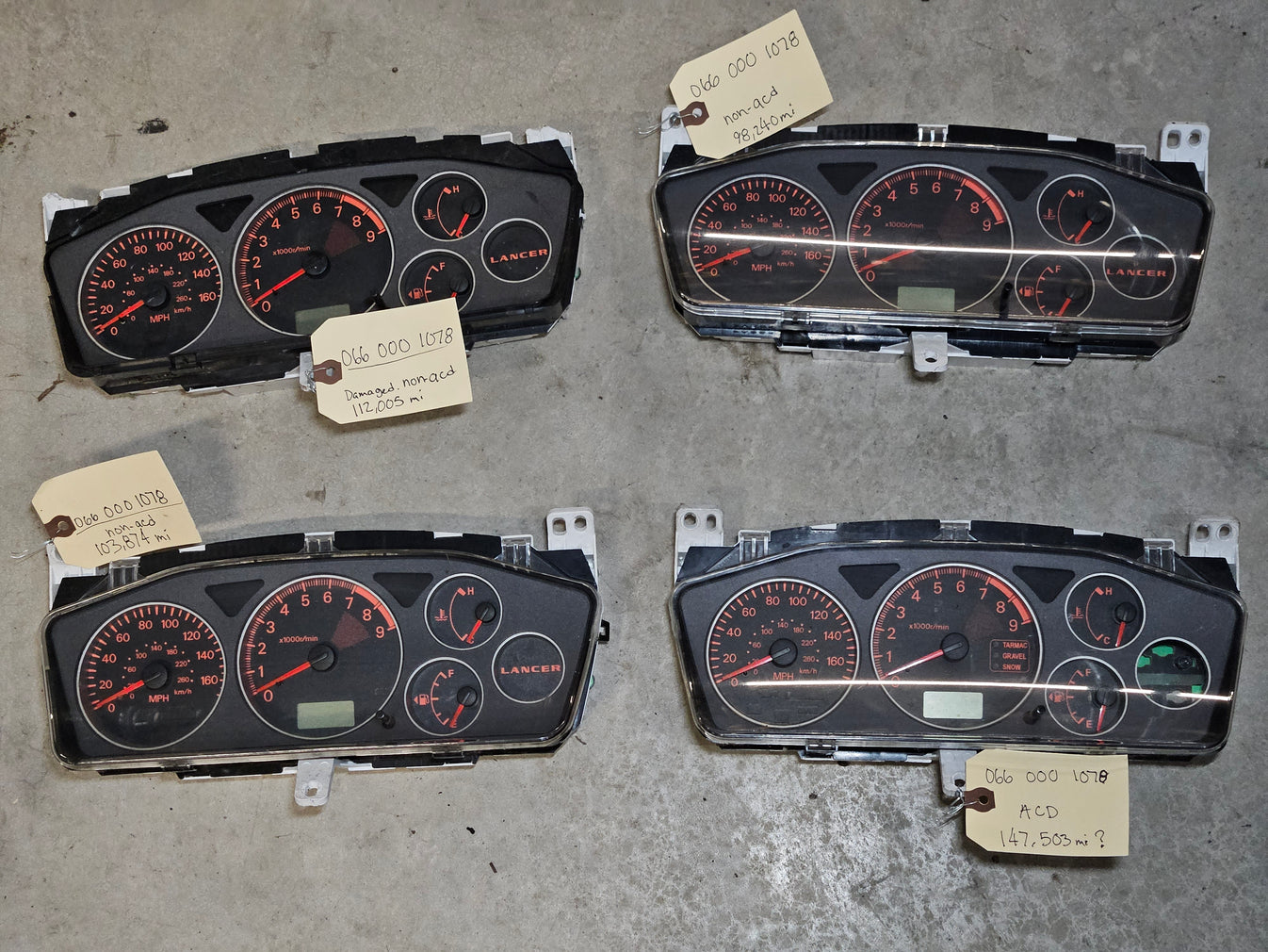 Evo Gauge Cluster Speedo – Black Diamond Speed Shop